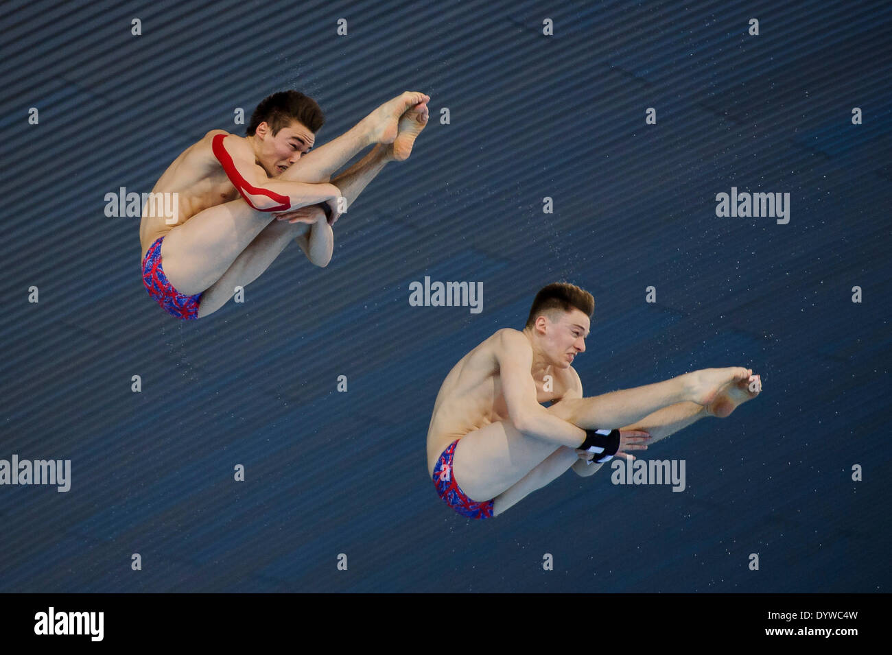 London, UK. 25th Apr, 2014. Matthew Lee and Daniel Goodfellow of Great ...
