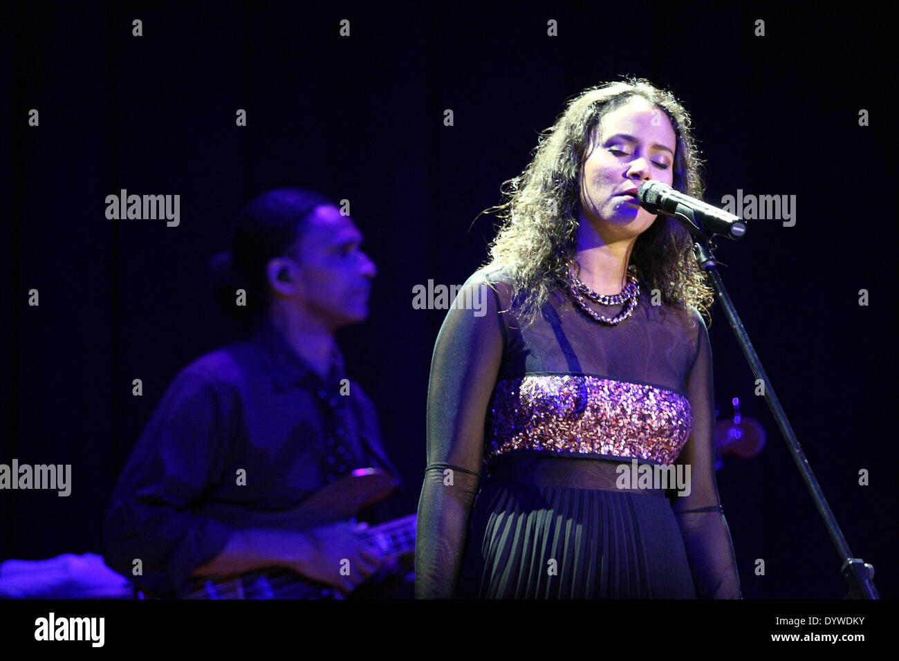 Gdansk, Poland 25th, April 2014 Mayra Andrade performs live on the ...