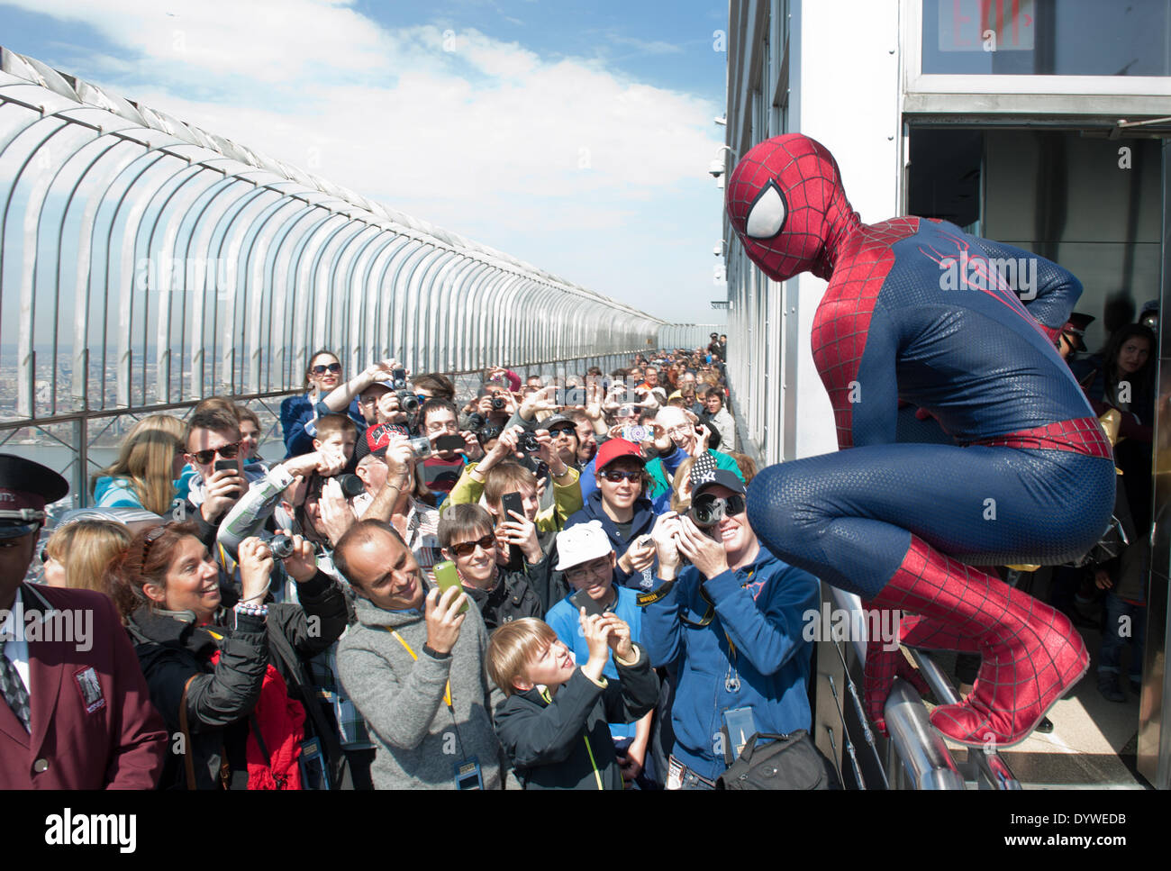 Manhattan, New York, USA. 25th Apr, 2014. SPIDER-MAN from ''Amazing ...