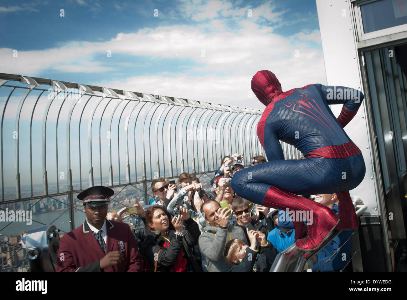 Manhattan, New York, USA. 25th Apr, 2014. SPIDER-MAN from ''Amazing ...