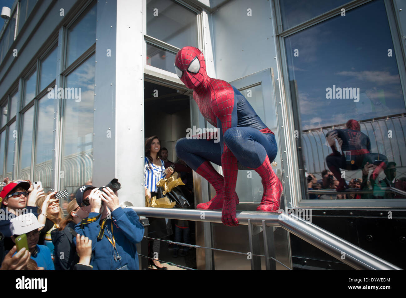 Manhattan, New York, USA. 25th Apr, 2014. SPIDER-MAN from ''Amazing ...