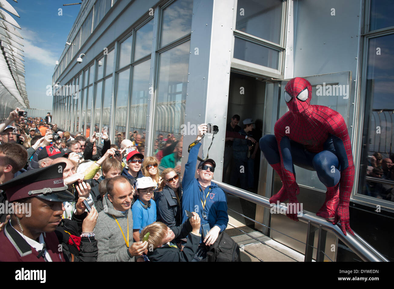 Manhattan, New York, USA. 25th Apr, 2014. SPIDER-MAN from ''Amazing ...