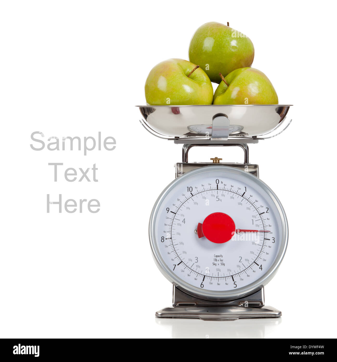 Fruit on a scale with a white background Stock Photo - Alamy