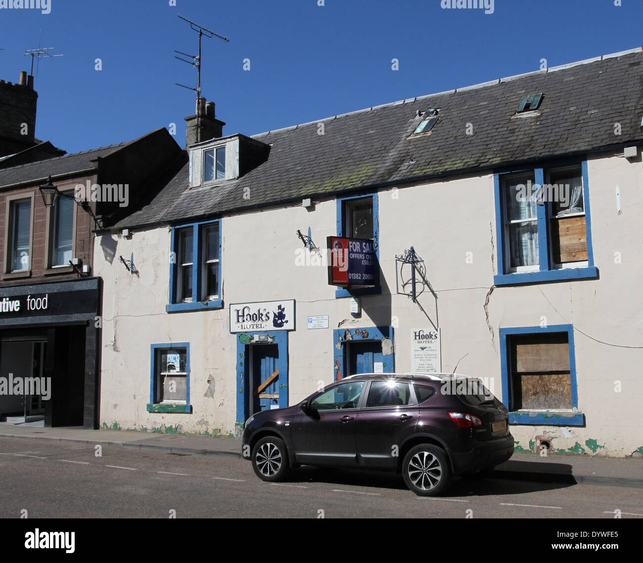 exterior of Hook's Hotel Kirriemuir Scotland April 2014 Stock Photo - Alamy