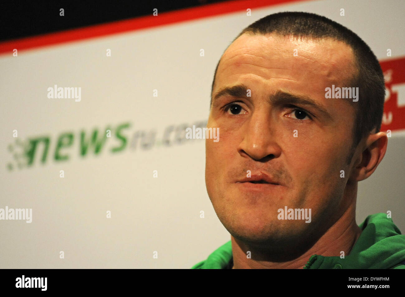 Moscow, Russia. 25th Apr, 2014. Russian Boxer Denis Lebedev at the ...