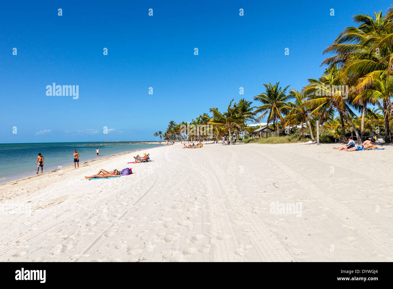 Smathers Beach, Key West, Florida, USA Stock Photo - Alamy