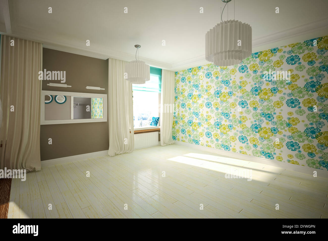 Interior empty room in modern style. Interior design Stock Photo - Alamy