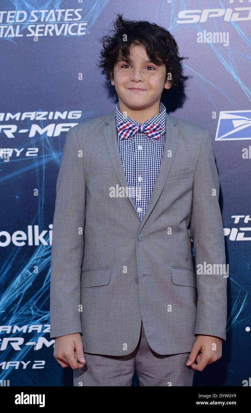 Noah Lomax at arrivals for THE AMAZING SPIDER-MAN 2, Ziegfeld Theatre ...