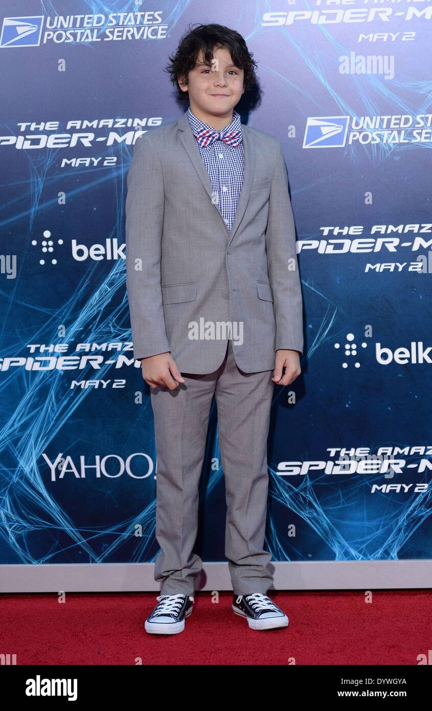 Noah Lomax at arrivals for THE AMAZING SPIDER-MAN 2, Ziegfeld Theatre ...