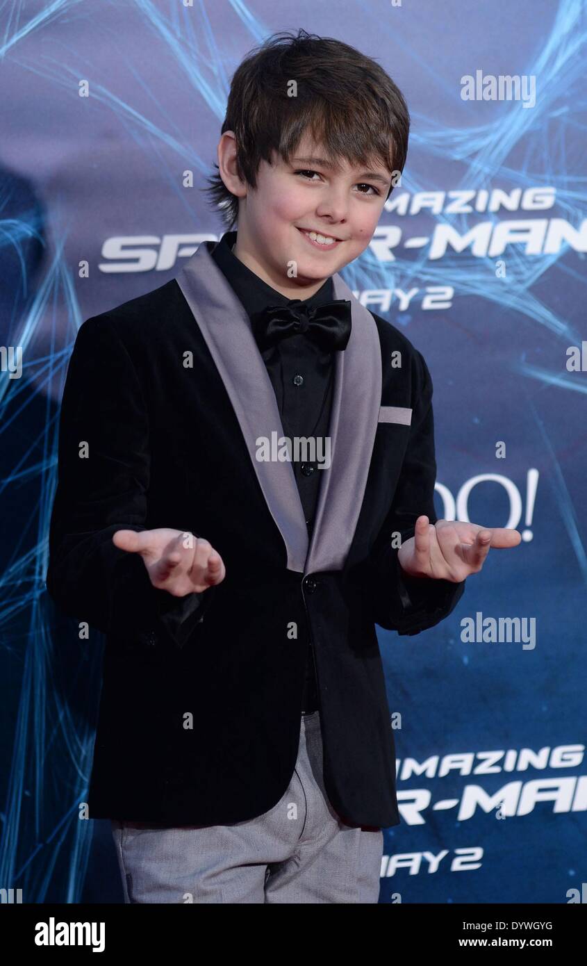 Max Charles at arrivals for THE AMAZING SPIDER-MAN 2, Ziegfeld Theatre ...