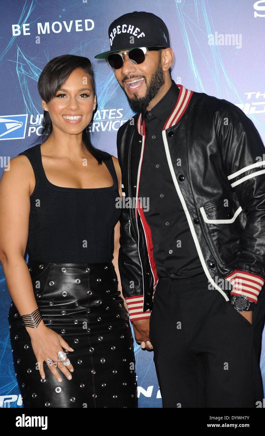 New York, NY, USA. 24th Apr, 2014. Alicia Keys, Swizz Beatz at arrivals ...