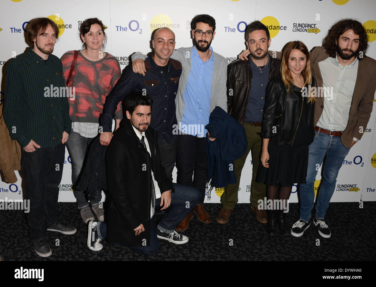 LONDON, ENGLAND - APRIL 25: Director NYSU (R) and guests attend the ...