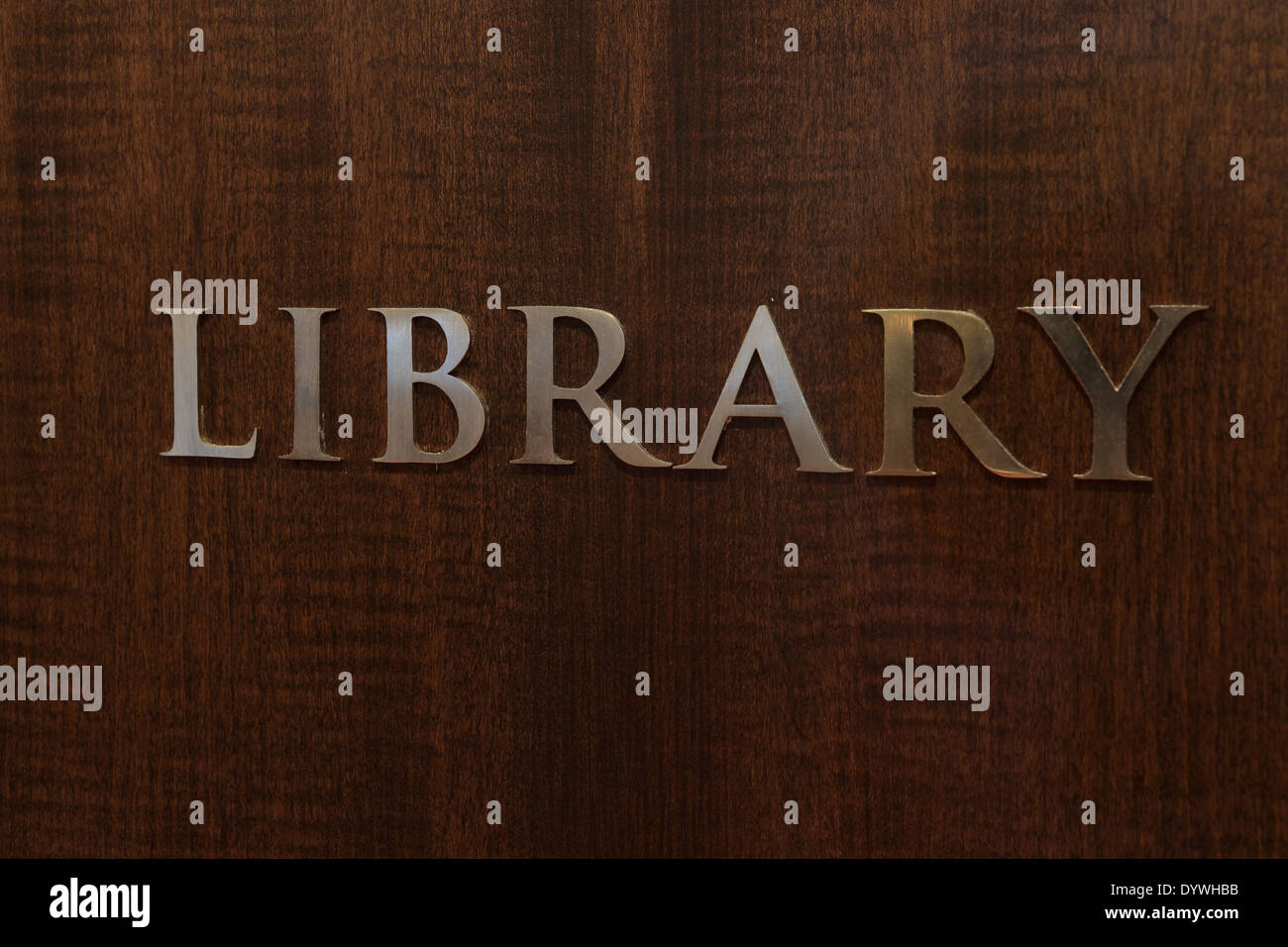 Berlin, Germany, lettering - Library - on a door Stock Photo - Alamy