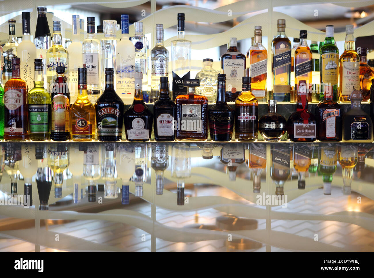 Berlin, Germany, liquor in a bar Stock Photo - Alamy