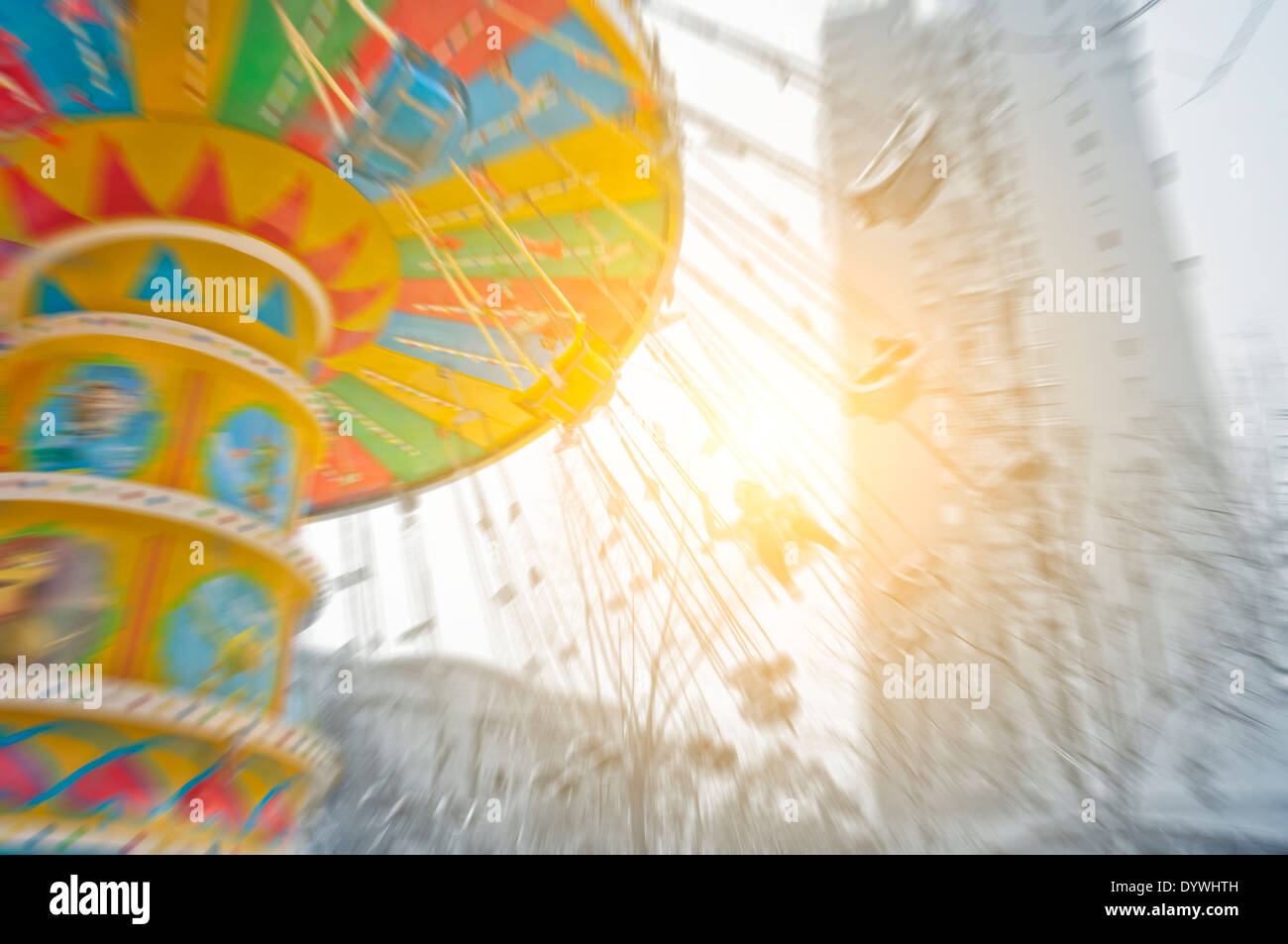 Theme park swing chair ride hi-res stock photography and images - Alamy