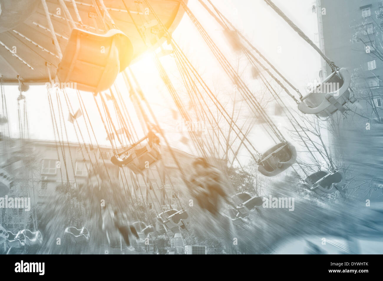 Swing ride amusement park hi-res stock photography and images - Alamy