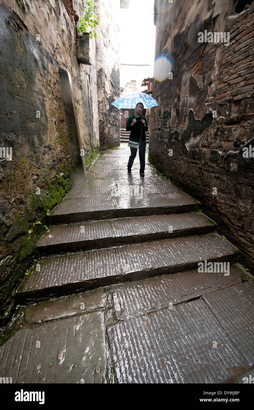 alley of hongjiang ancient town Stock Photo - Alamy