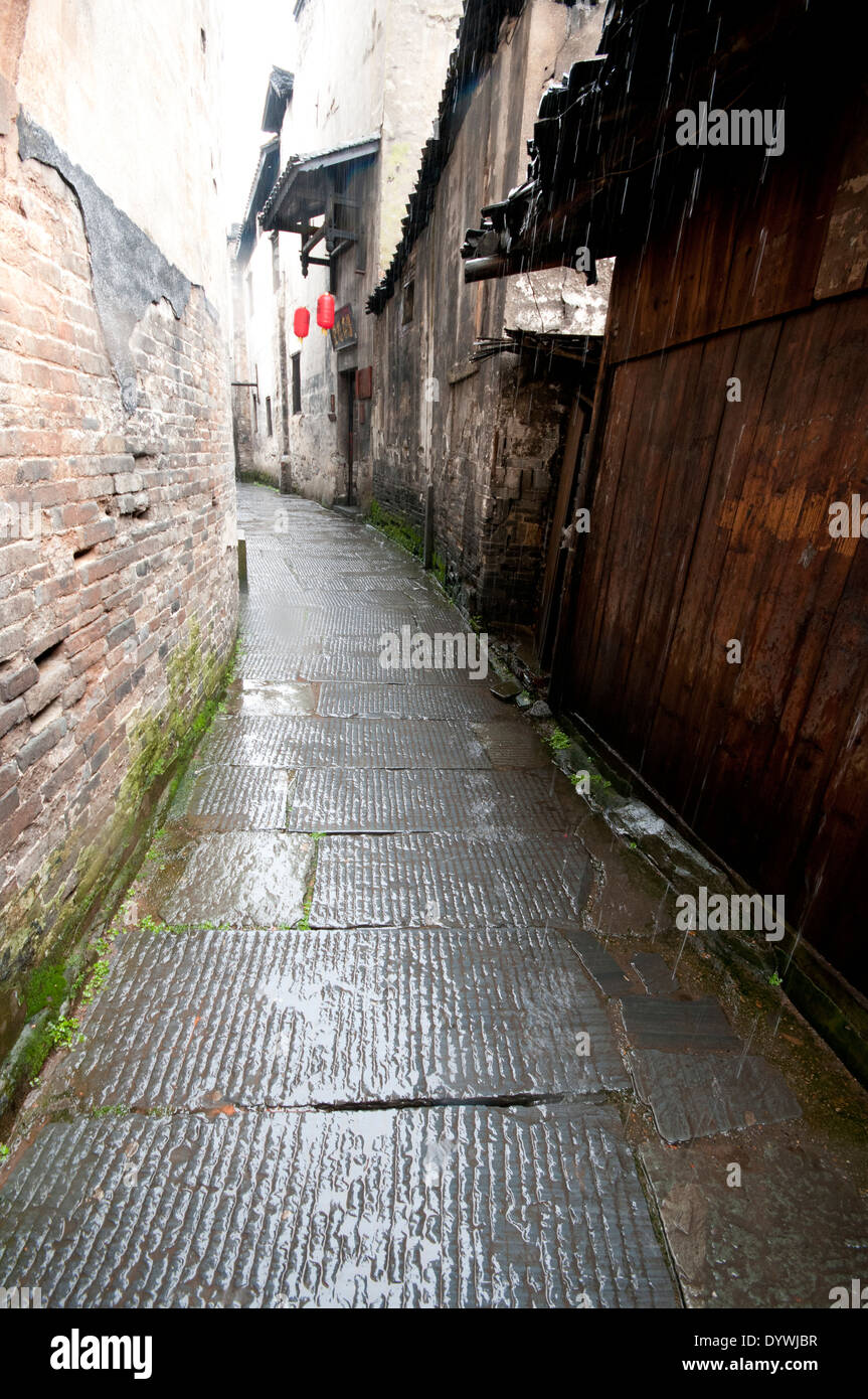 lane of hongjiang ancient town Stock Photo - Alamy