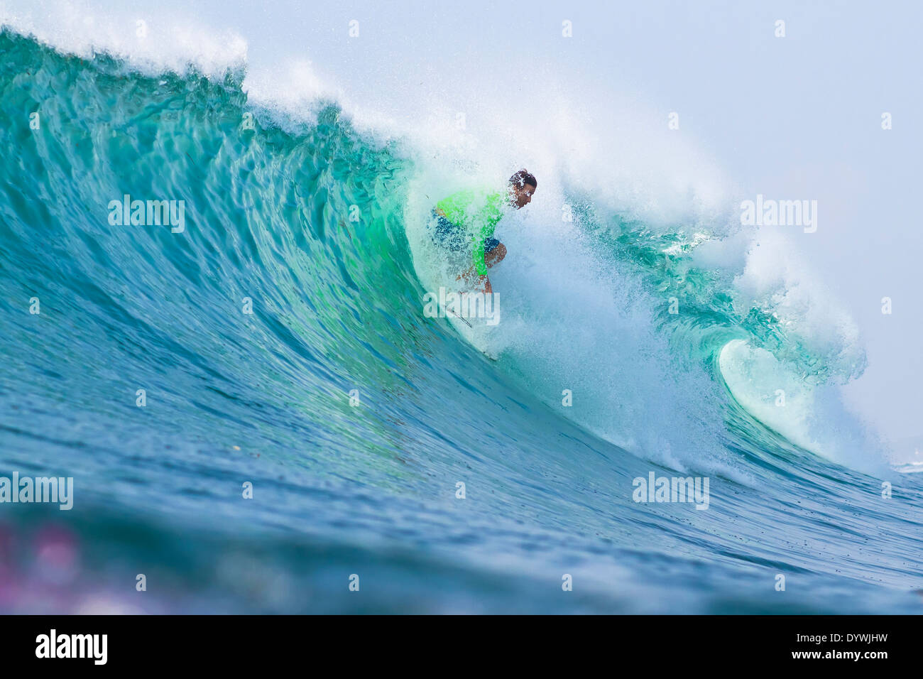 Surfing a wave. Bali island.Indonesia Stock Photo - Alamy