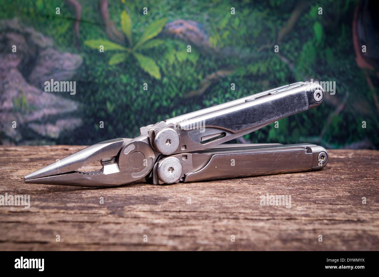 multitool, multi purpose tool with plyers and knife Stock Photo - Alamy