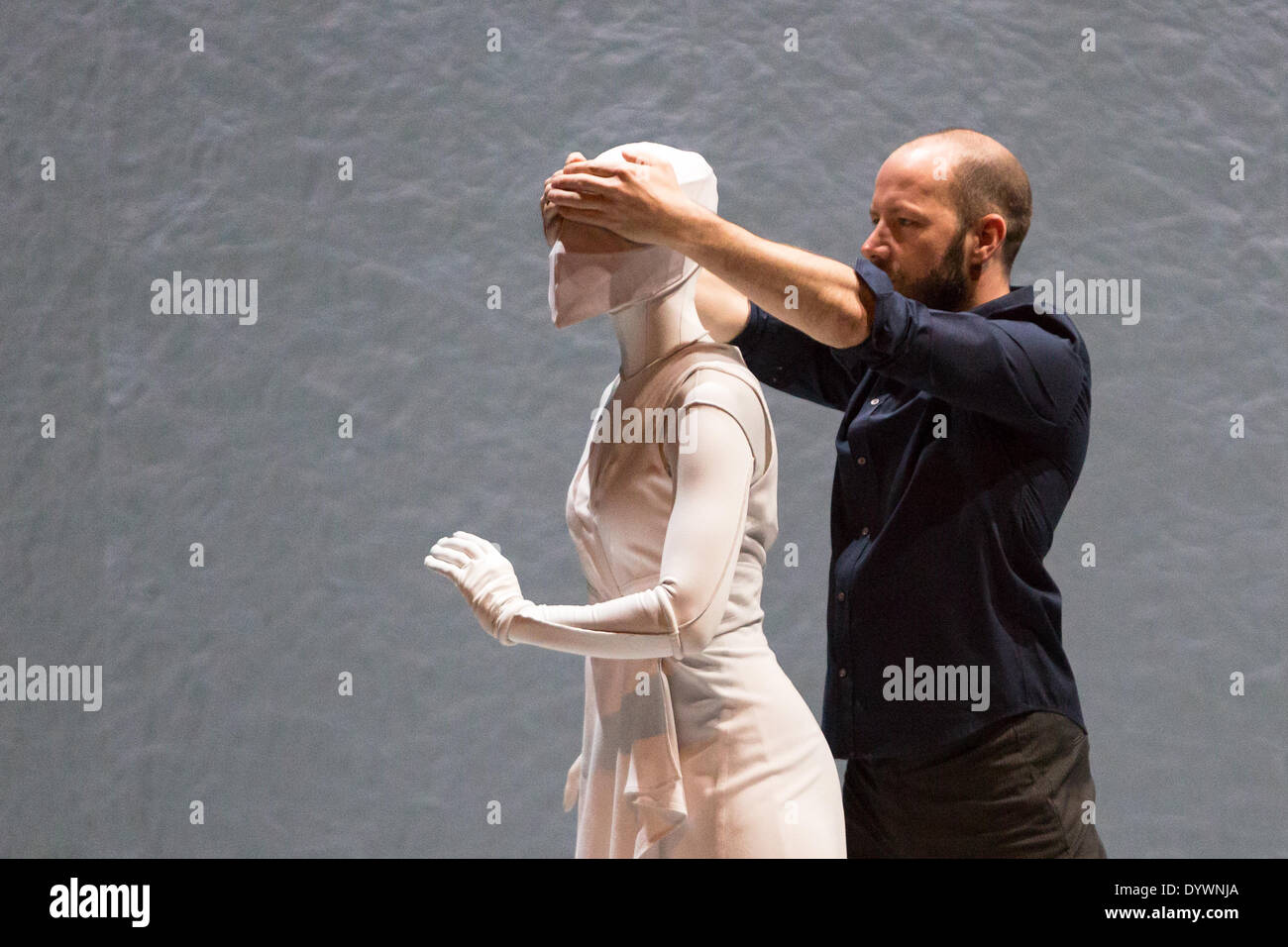 London, UK. 25th Apr, 2014. Crystal Pite's Kidd Pivot company presents ...