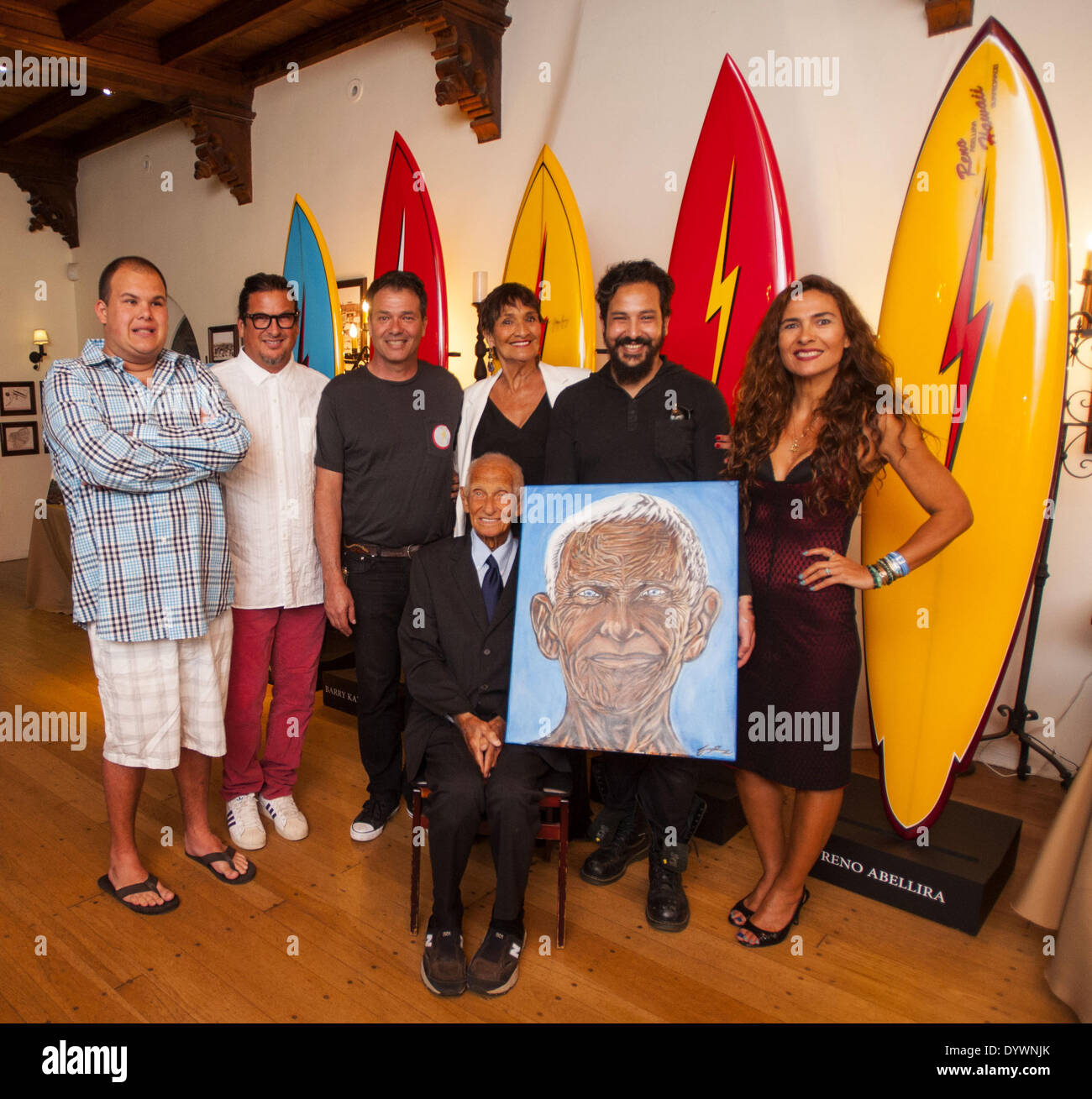 San Clemente, California, USA. 10th Apr, 2014. Several members of the ...