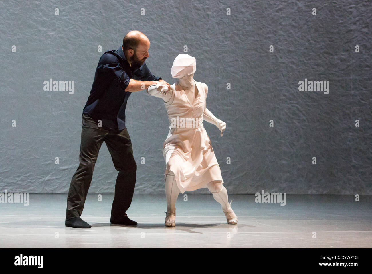 London, UK. 25th Apr, 2014. Crystal Pite's Kidd Pivot company presents ...