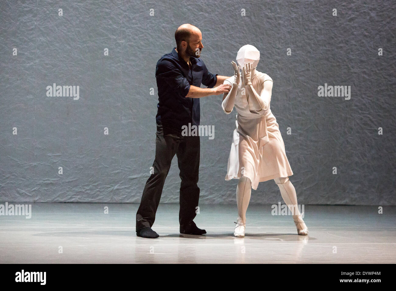 London, UK. 25th Apr, 2014. Crystal Pite's Kidd Pivot company presents ...