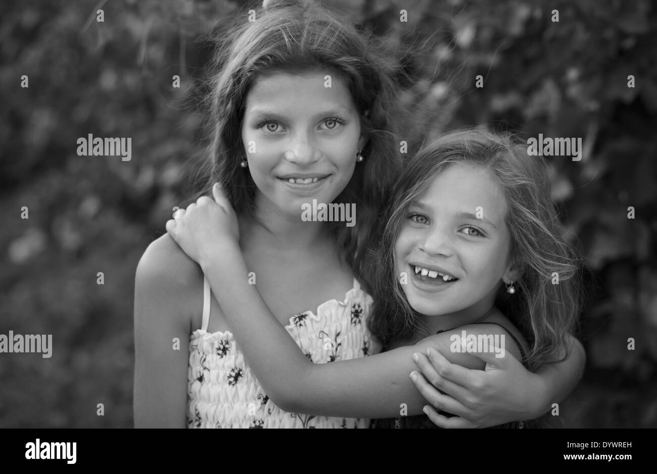 beautiful girls in fall vineyard Stock Photo - Alamy