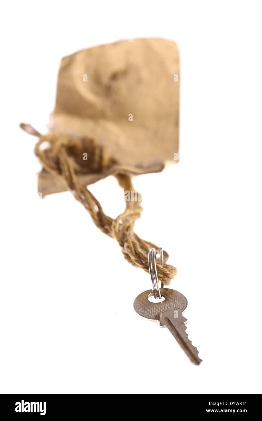 Old key and tag close up isolated hi-res stock photography and images ...