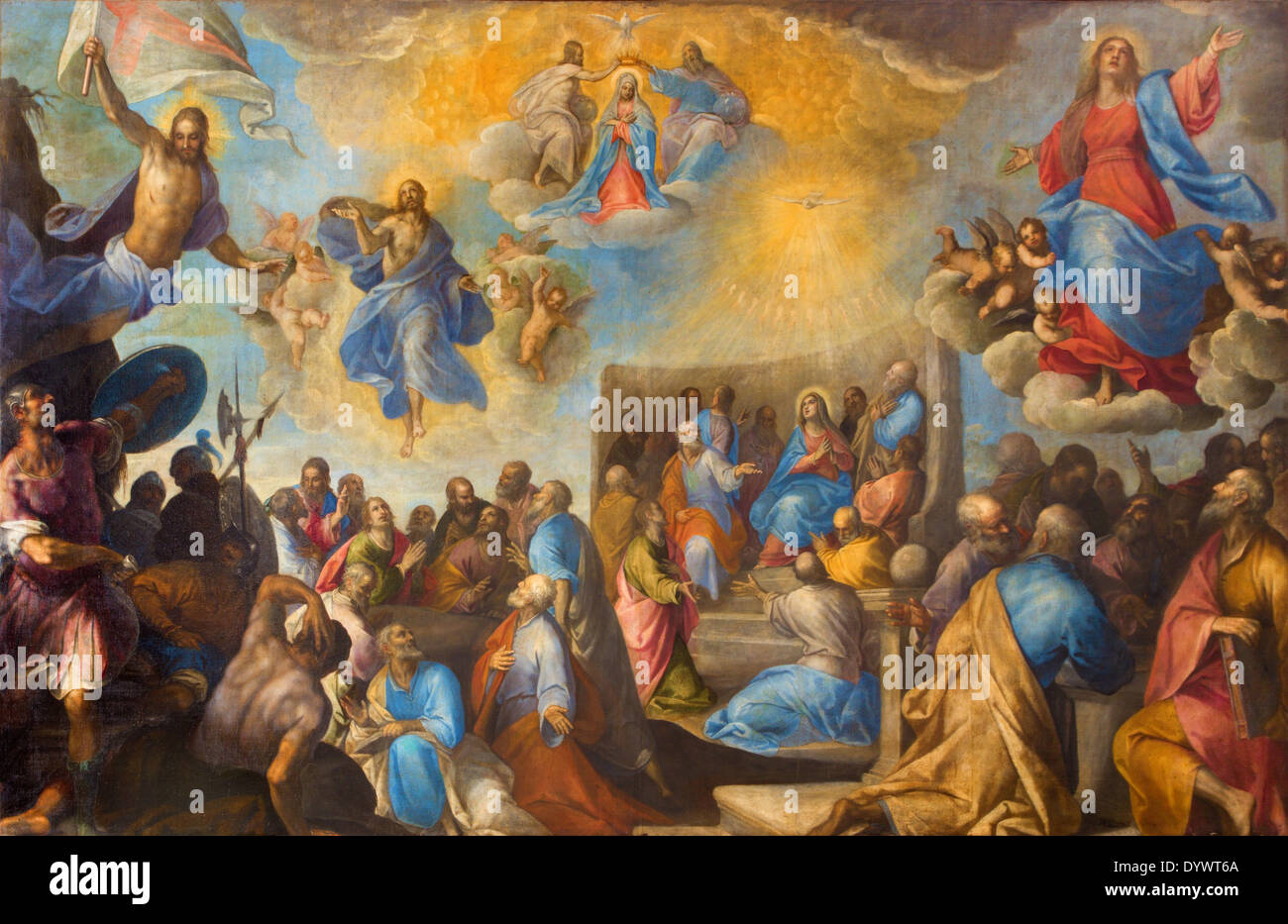 Treviso - Paint of "I misteri gloriosi" - The glorious mysteries by ...