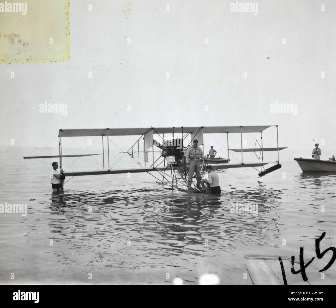 This image features the Curtiss A-1 Triad, an early amphibious aircraft ...