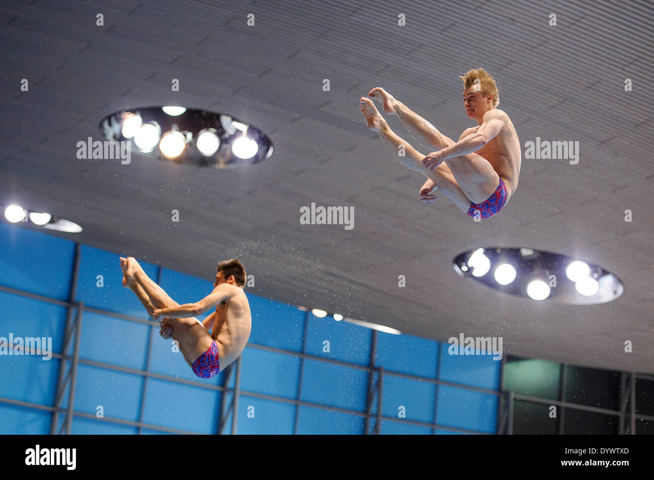 London, UK. 25th Apr, 2014. Chris Mears and Jack Laugher of Great ...
