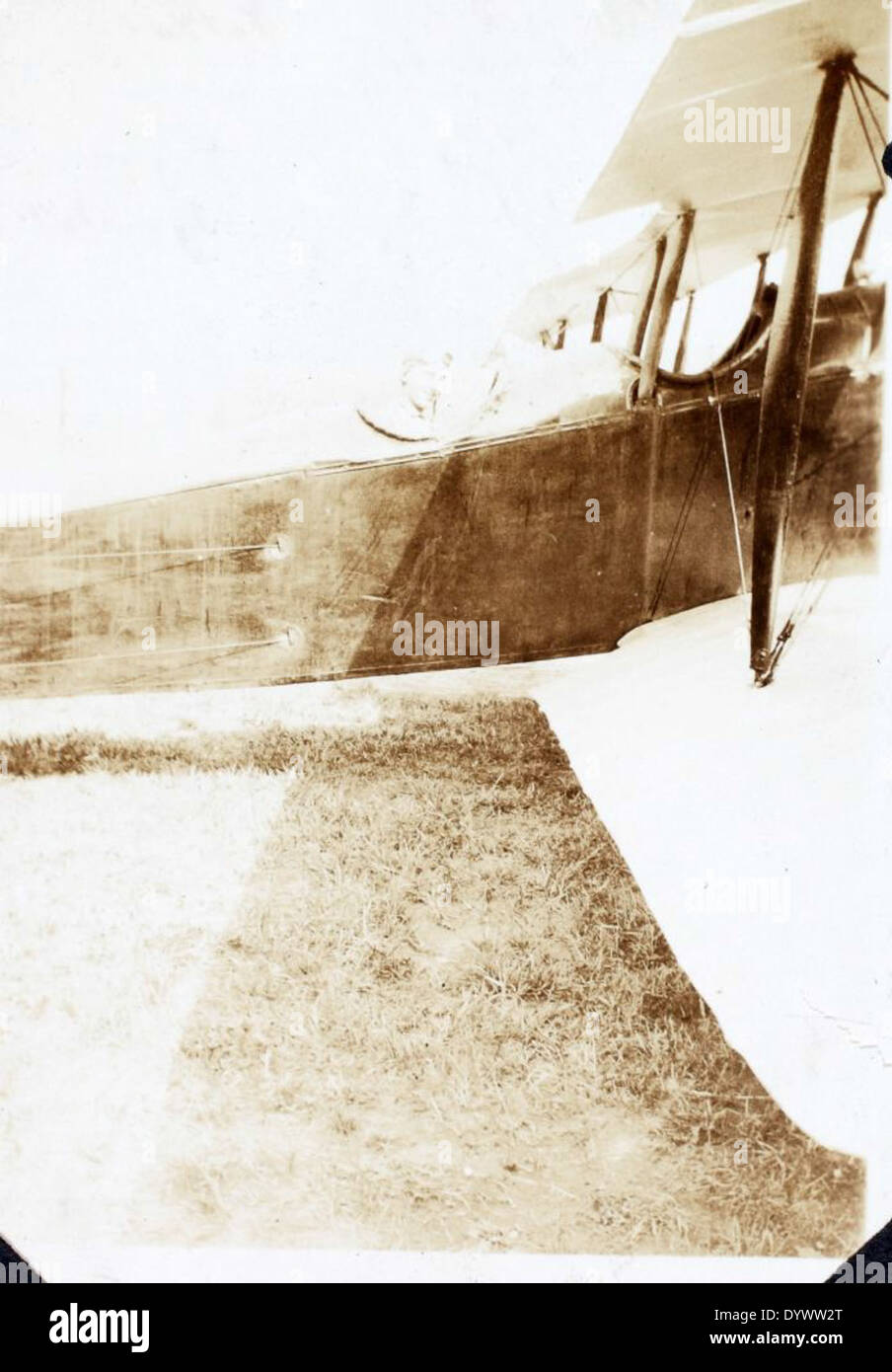 The photo of Charles Rector next to AL-55, a military aircraft ...