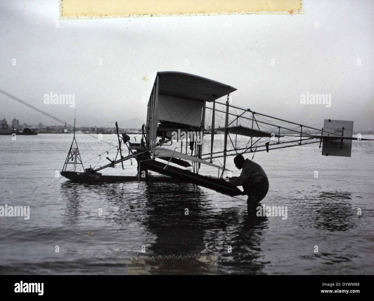 The Curtiss A-1 Triad, shown in this image (AL-56), was an early ...