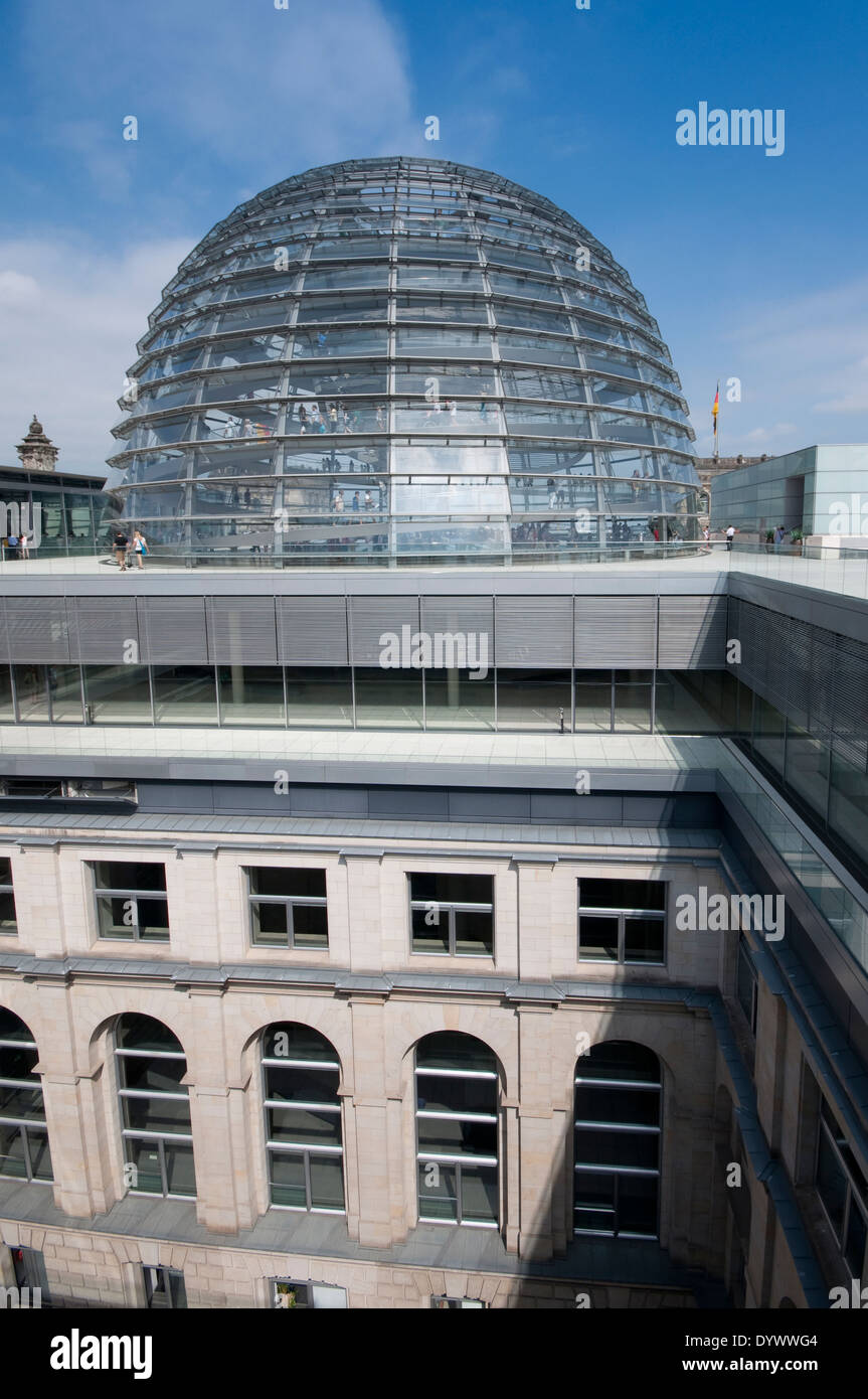 Germany, Berlin, Bundestag, German Parliament Building, Reichstag Dome ...