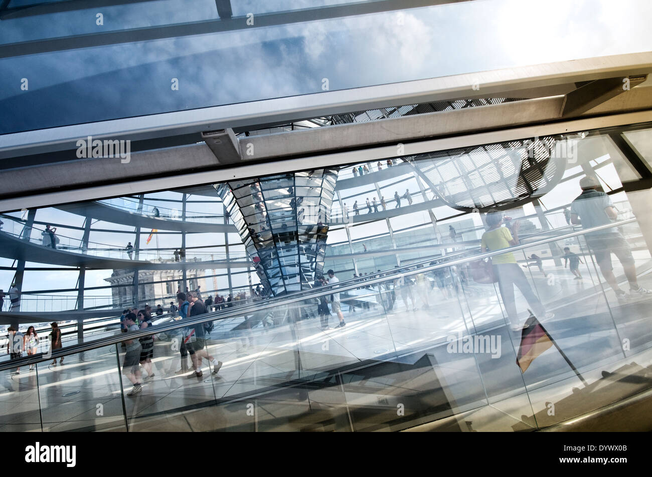 Germany, Berlin, Bundestag, German Parliament Building, Reichstag Dome ...