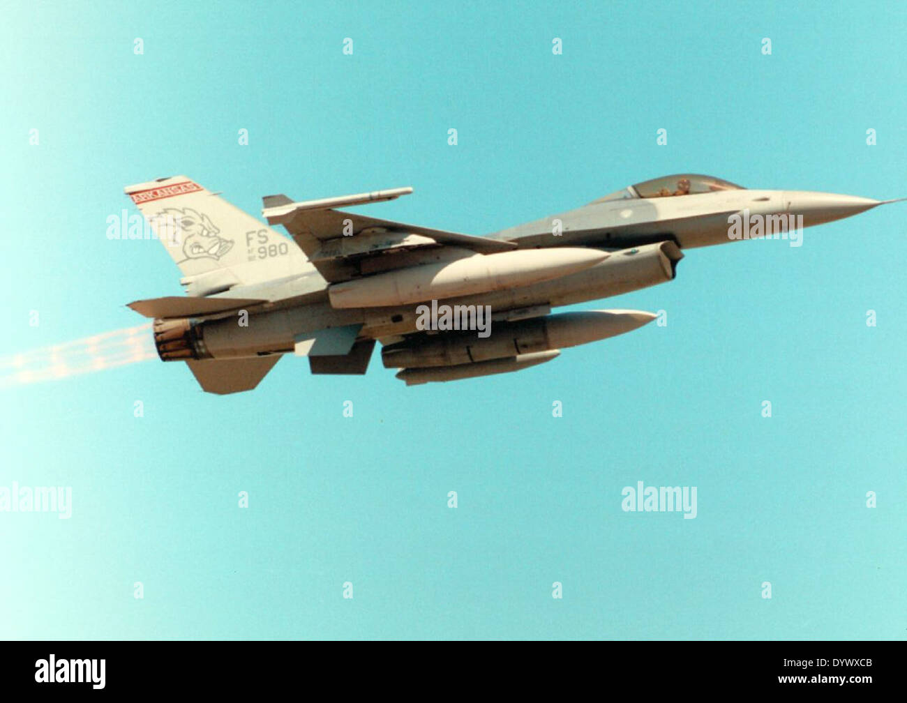 The General Dynamics F-16A Fighting Falcon, serial number 82-0980, is a ...