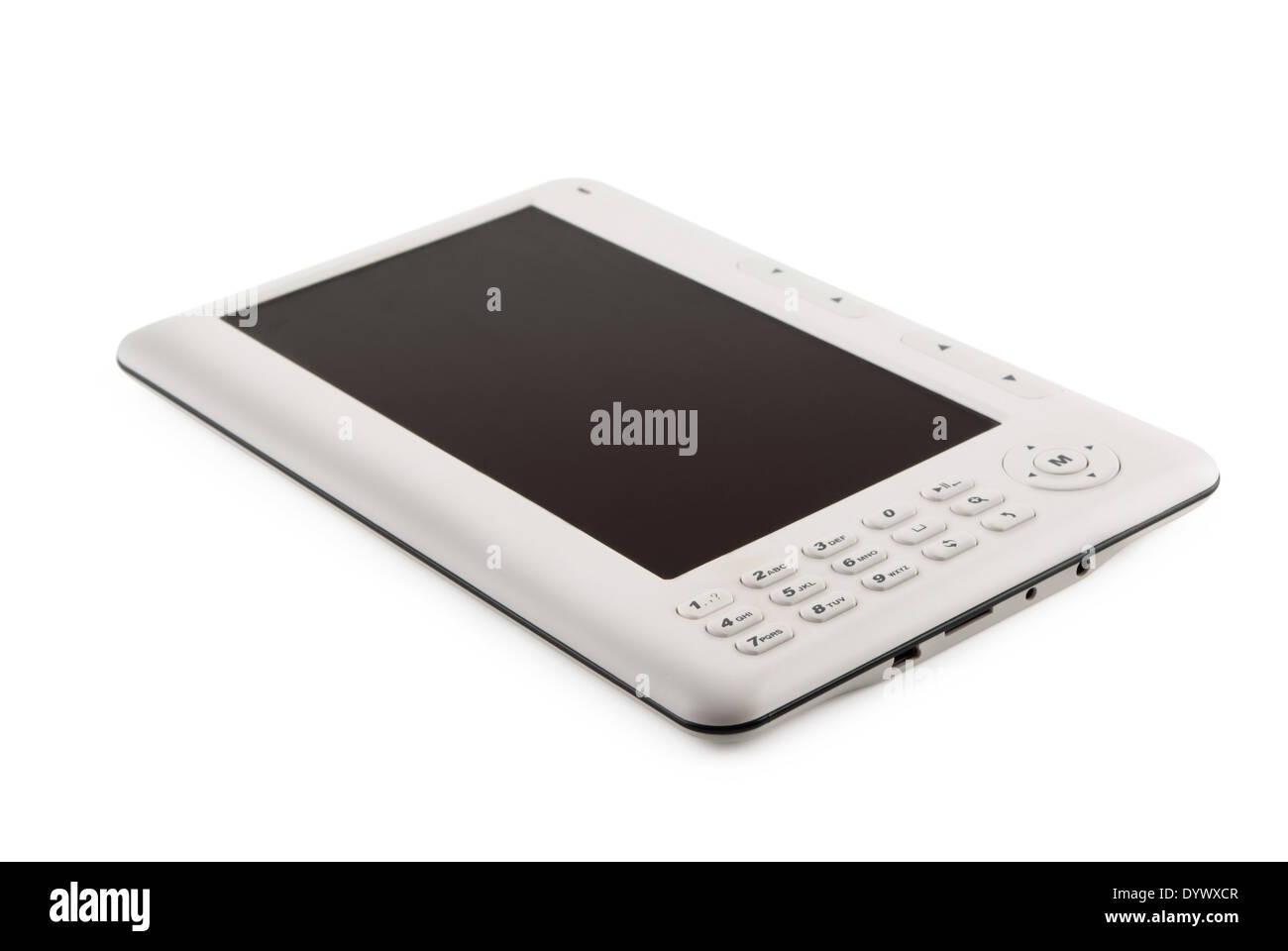 E-book reader on a white background Stock Photo - Alamy