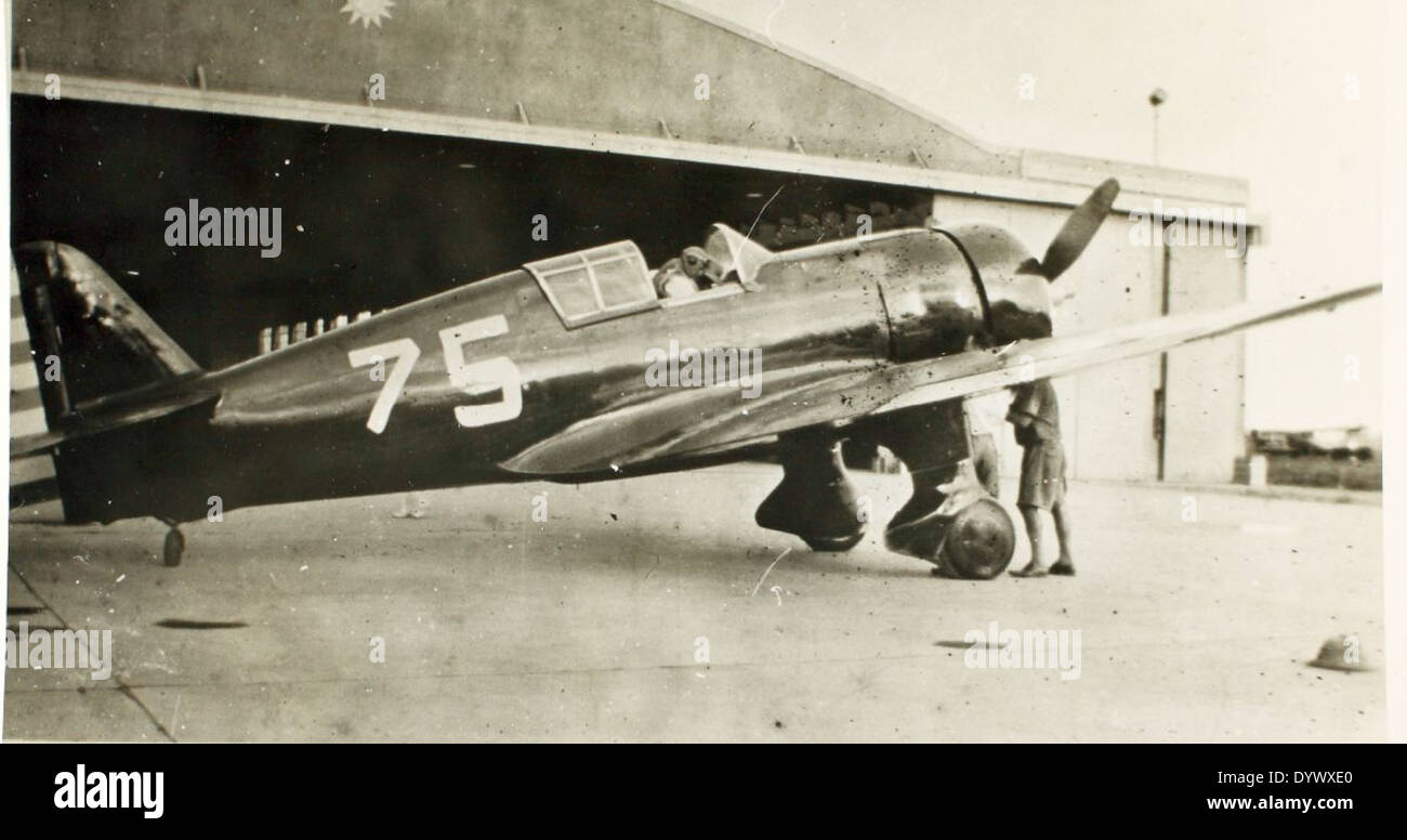 This image features the Curtiss 75H Hawk, a U.S. fighter aircraft used ...