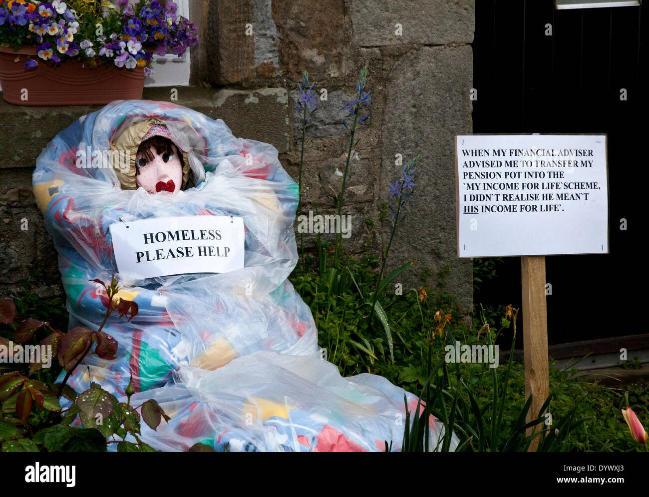 'Homeless' at the Wray Scarecrow Festival which opened on Saturday for ...
