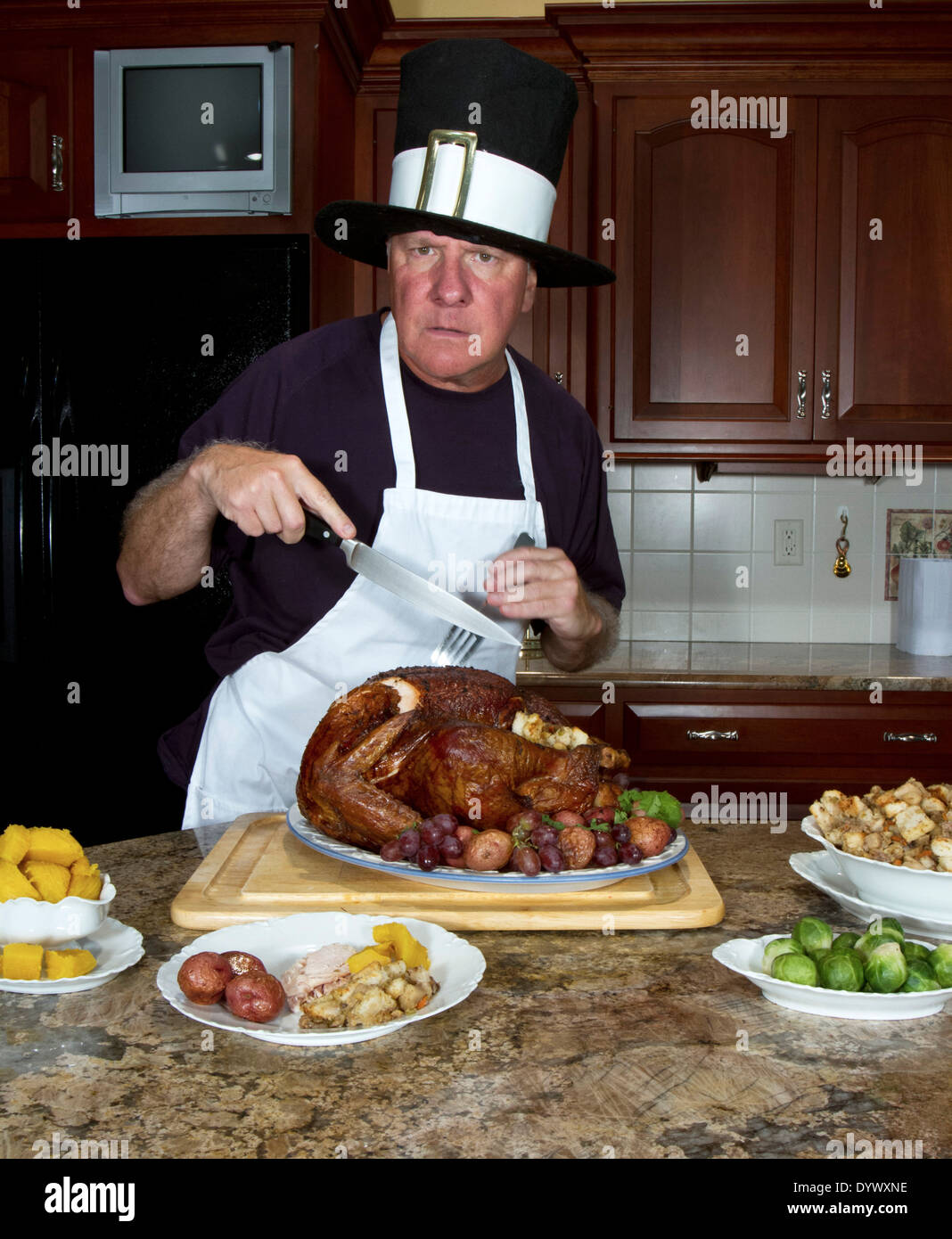 Man dressed as turkey hi-res stock photography and images - Alamy