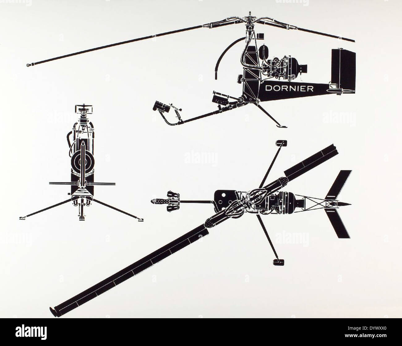 The Dornier Do 32E was a single-seat German experimental helicopter ...