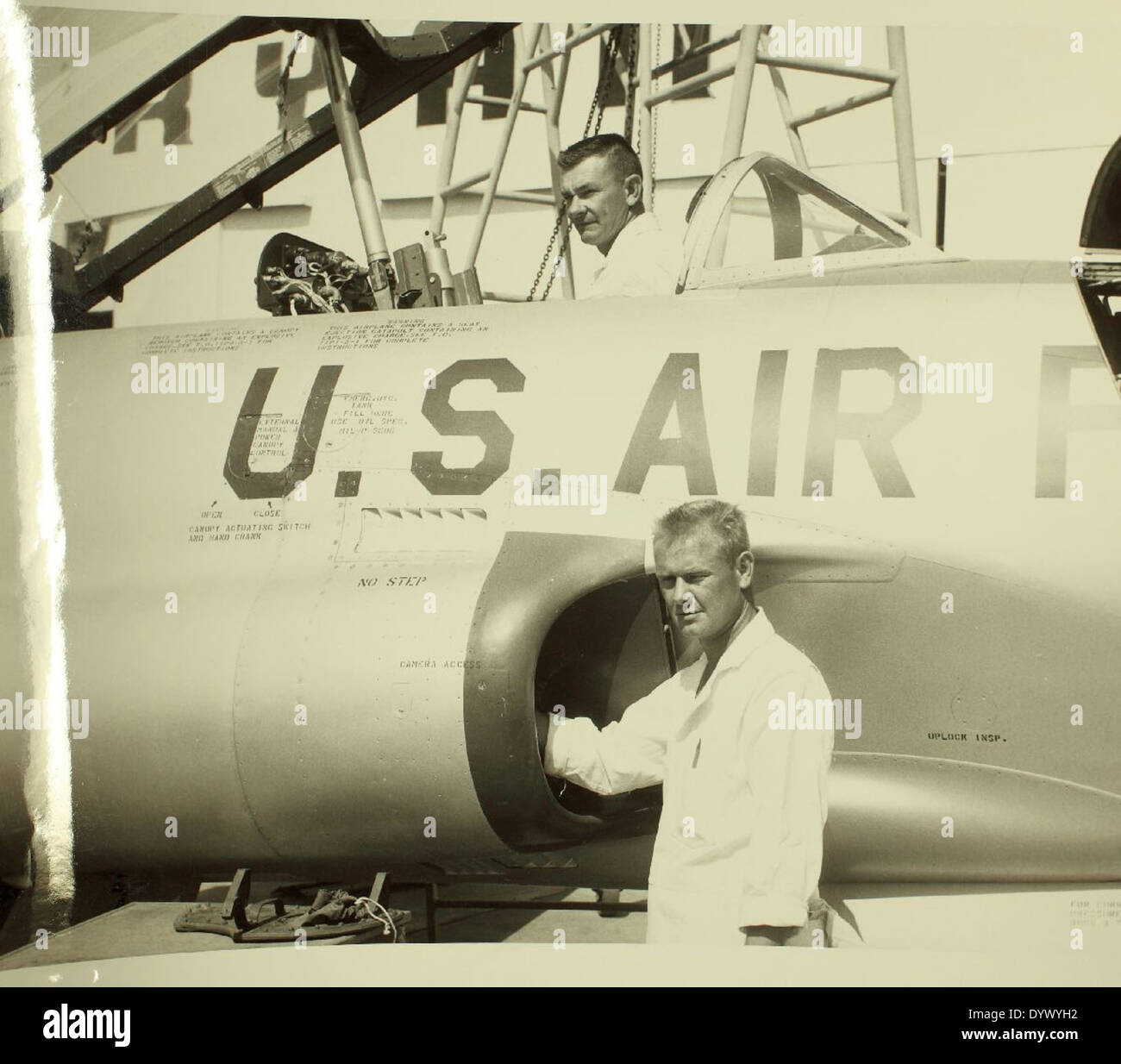 This photo captures personnel from Ryan Aeronautical, a key player in ...