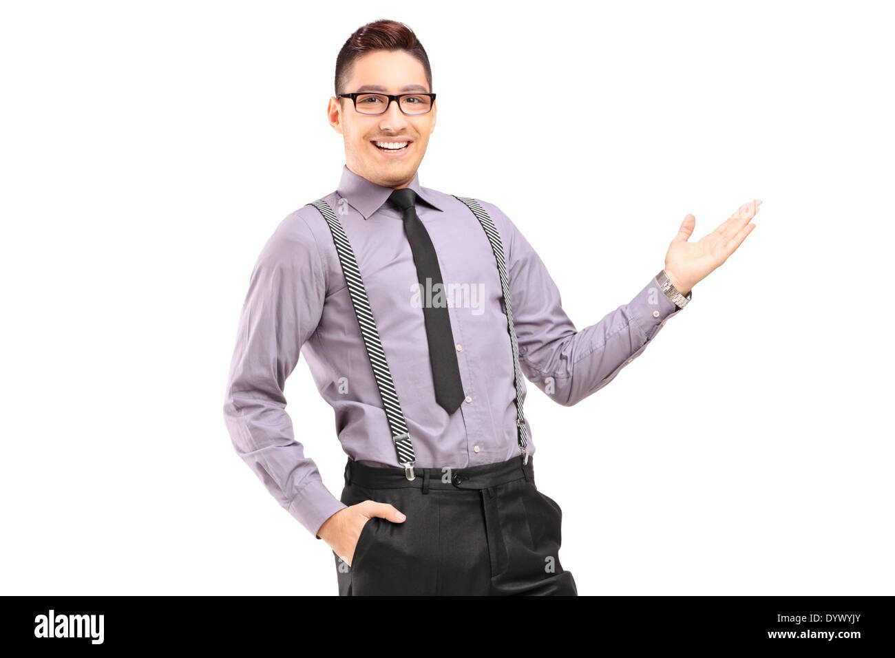 Stylish smiling male posing Stock Photo - Alamy