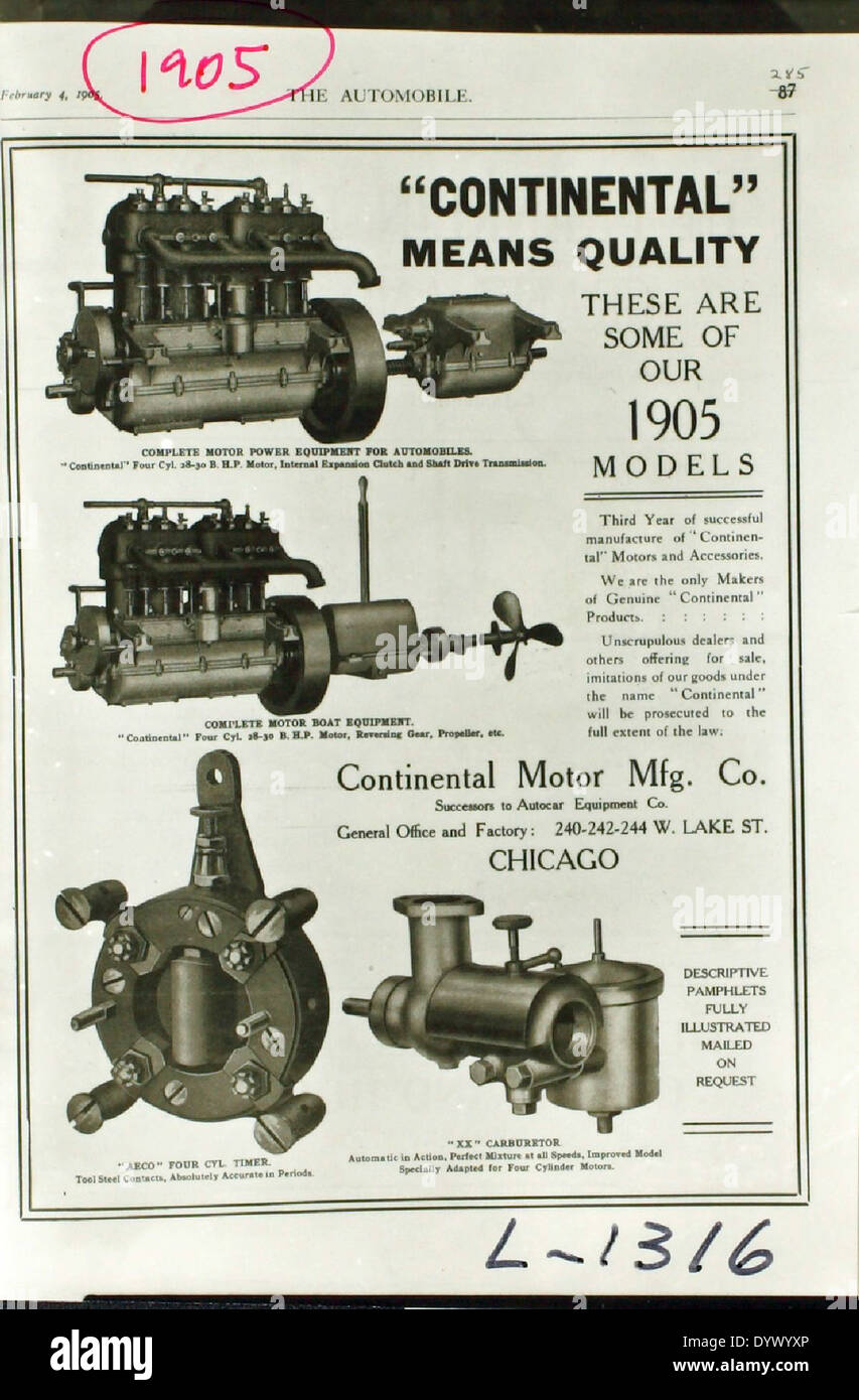 This photograph from Continental Motors showcases the engine ...