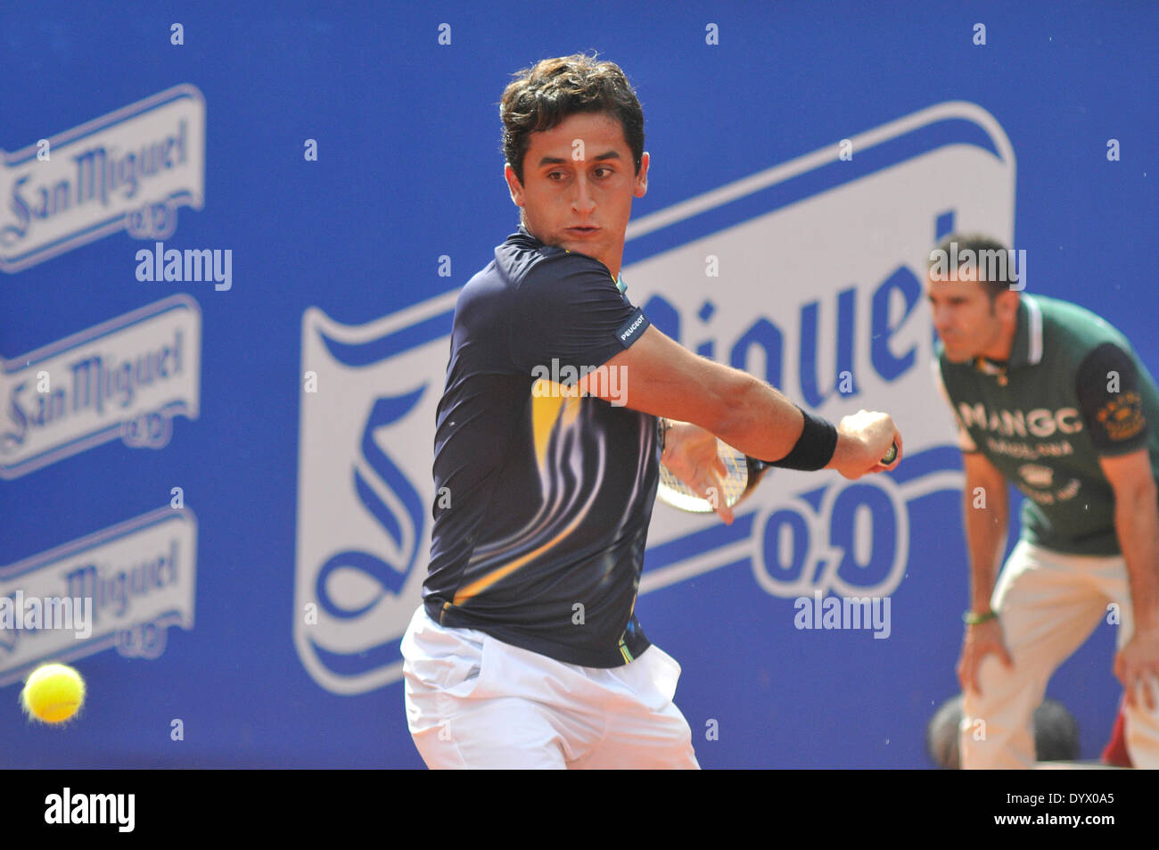Barcelona, Spain. 25th Apr, 2014. Nicolas Almagro defeated Rafa Nadal 6 ...