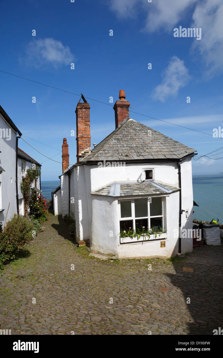 Clovelly fishing village, north Devon in spring Stock Photo - Alamy
