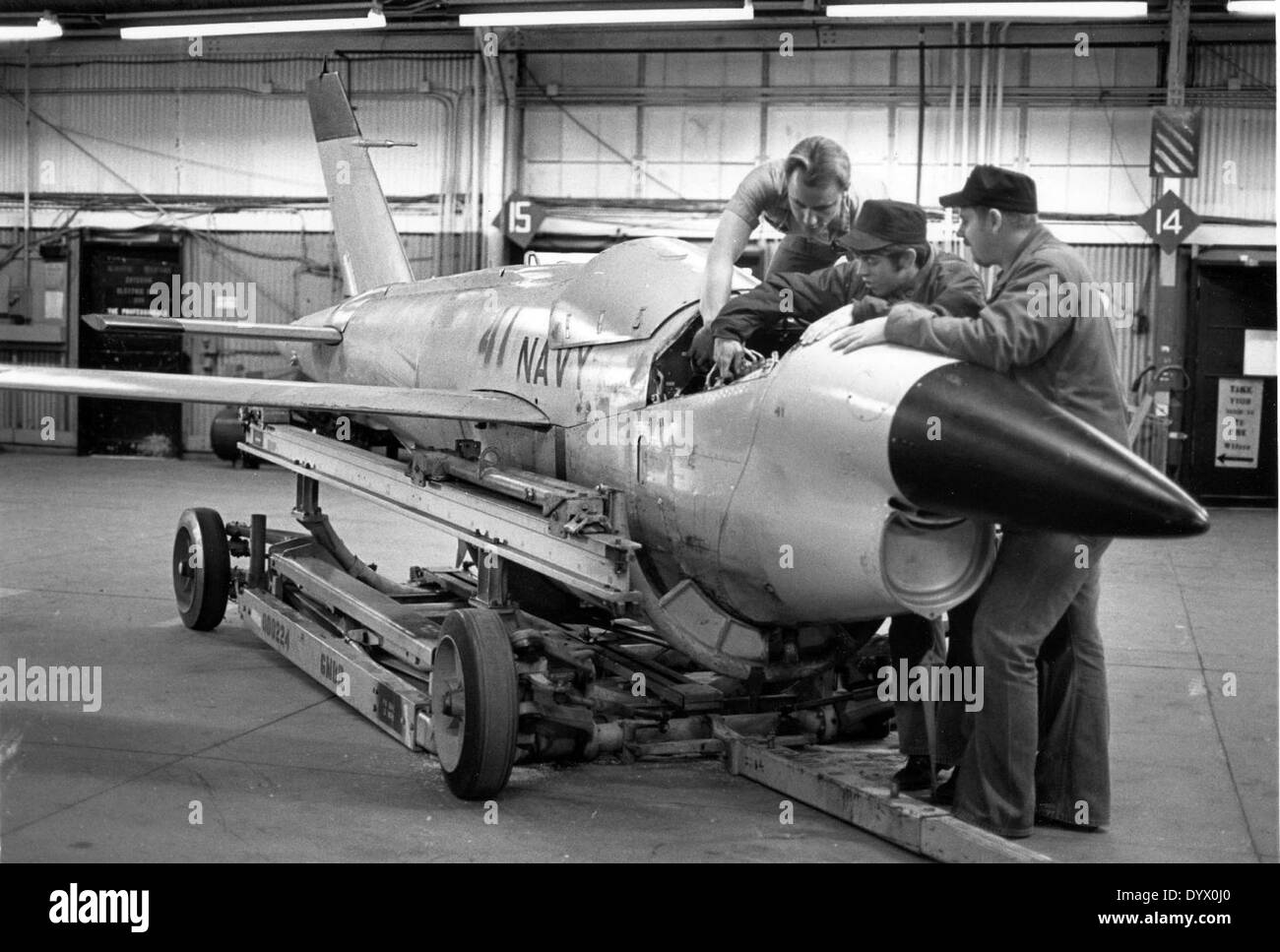 This image shows a Ryan RPV (Remotely Piloted Vehicle) at North Island ...