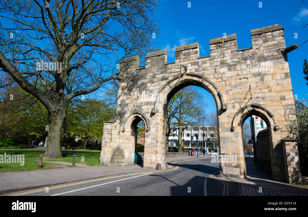 The Priory Gate Arch in Lincoln City Centre, Lincolnshire England UK ...
